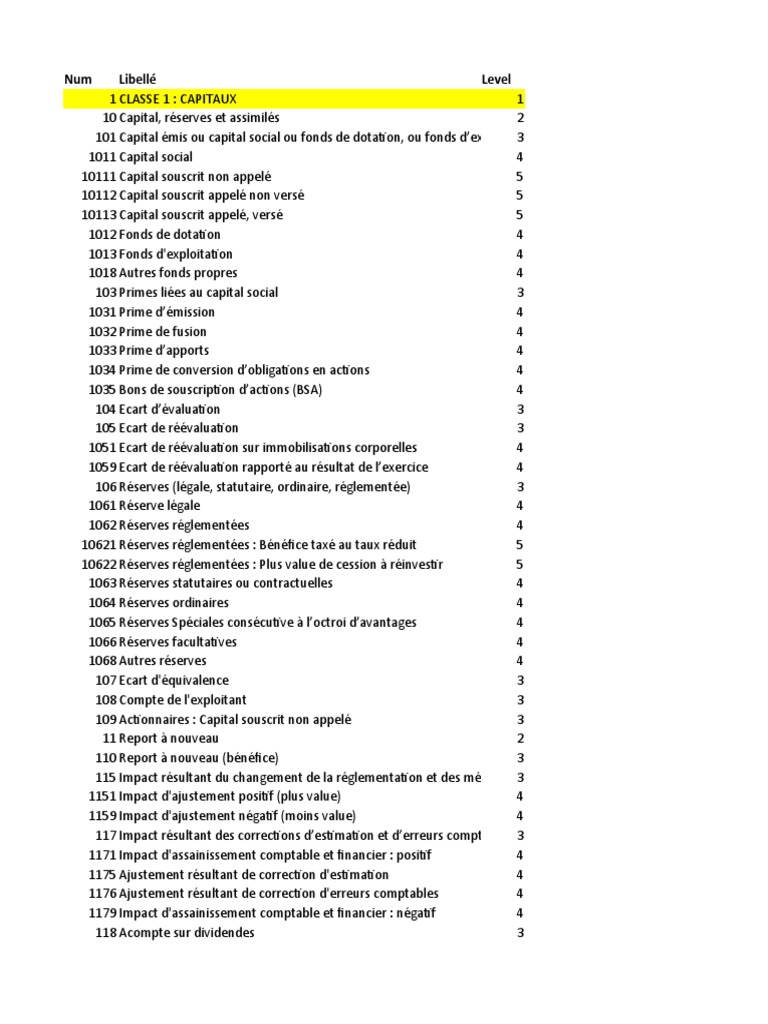 Plan Comptable Général Simplifié | PDF | Immobilisations | Facture
