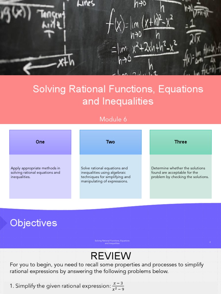 Module 6 | PDF | Equations | Inequality (Mathematics)