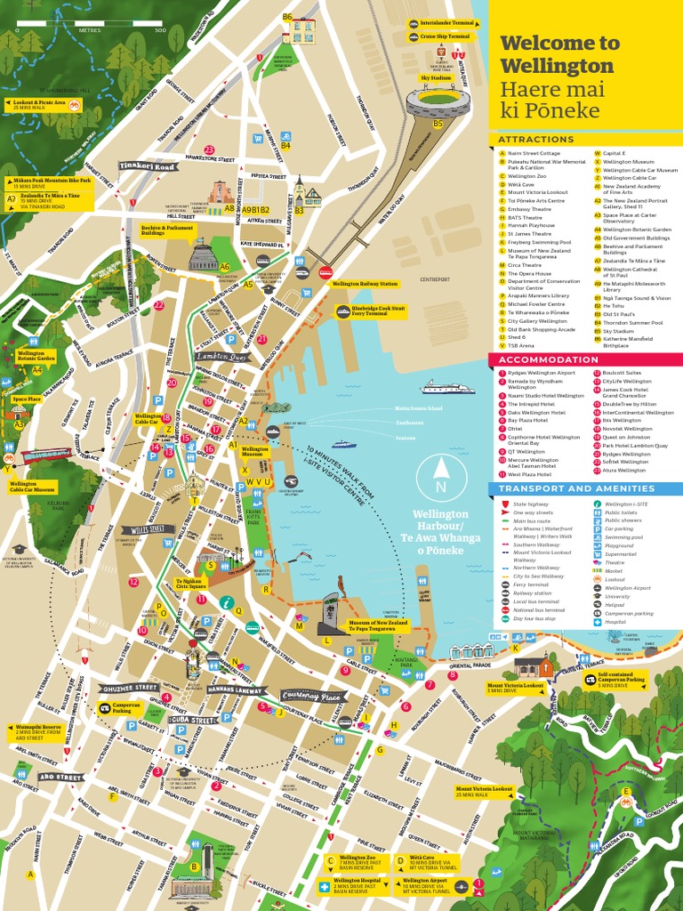 WellingtonNZ Downtown Map 2022 | PDF | New Zealand