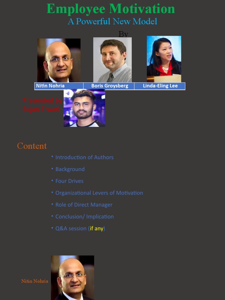 Employee Motivation: A New Model | PDF | Motivation | Motivational