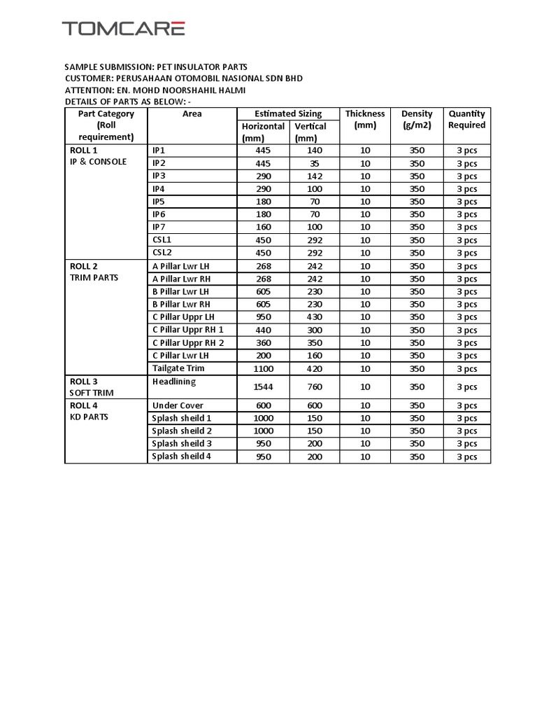 Proton Sample Ecolite 350gsm | PDF