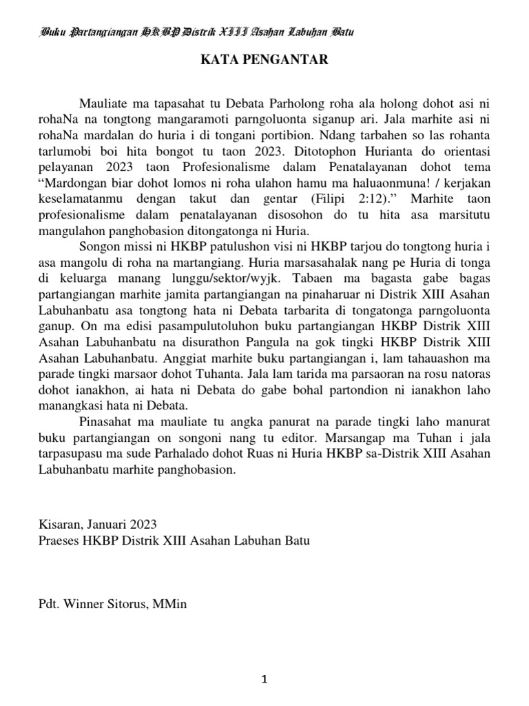 Buku Partangiangan Distrik Aslab Edisi Feb-Jun 2023 | PDF