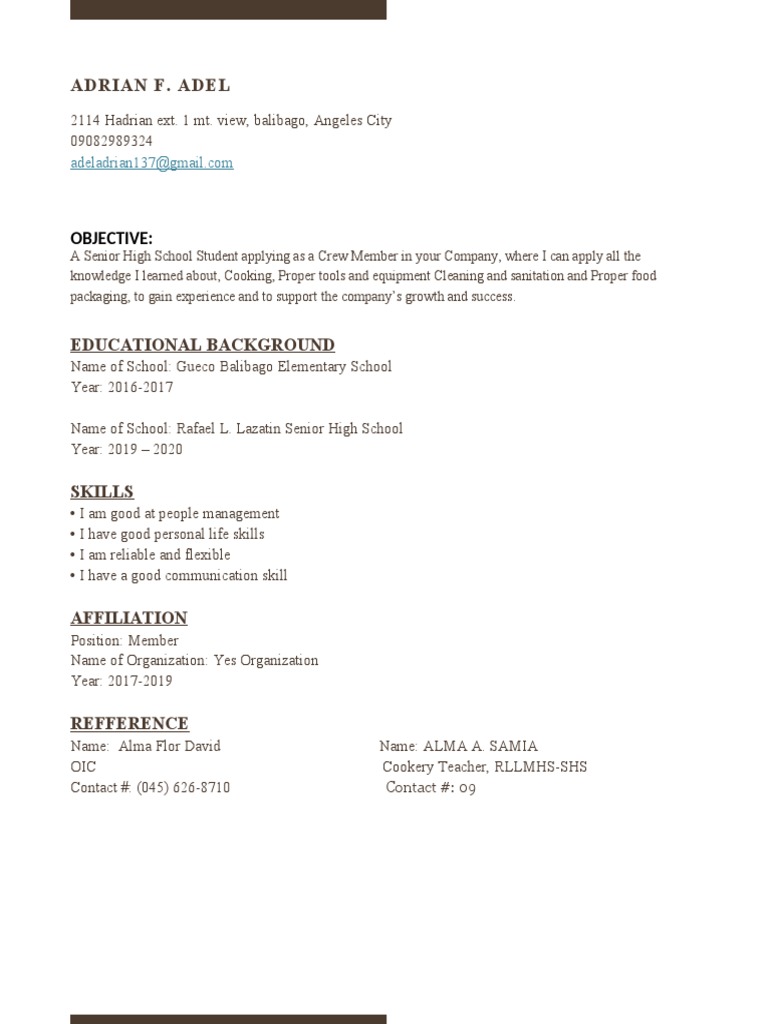 Adel TVL Resume | PDF