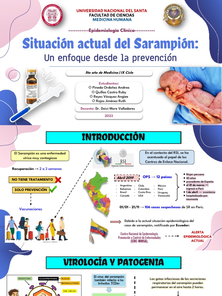 Sarampión - Grupo N°03 - Epidemiología | PDF | Sarampión | Vacunas