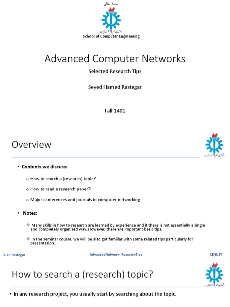 AdvNet Research Fall1401 | PDF | Academic Journal | Science