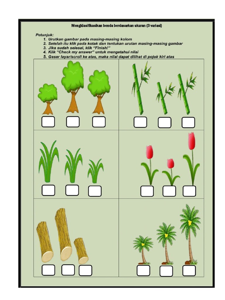 Worksheet Matematika Tinggi Rendah | PDF