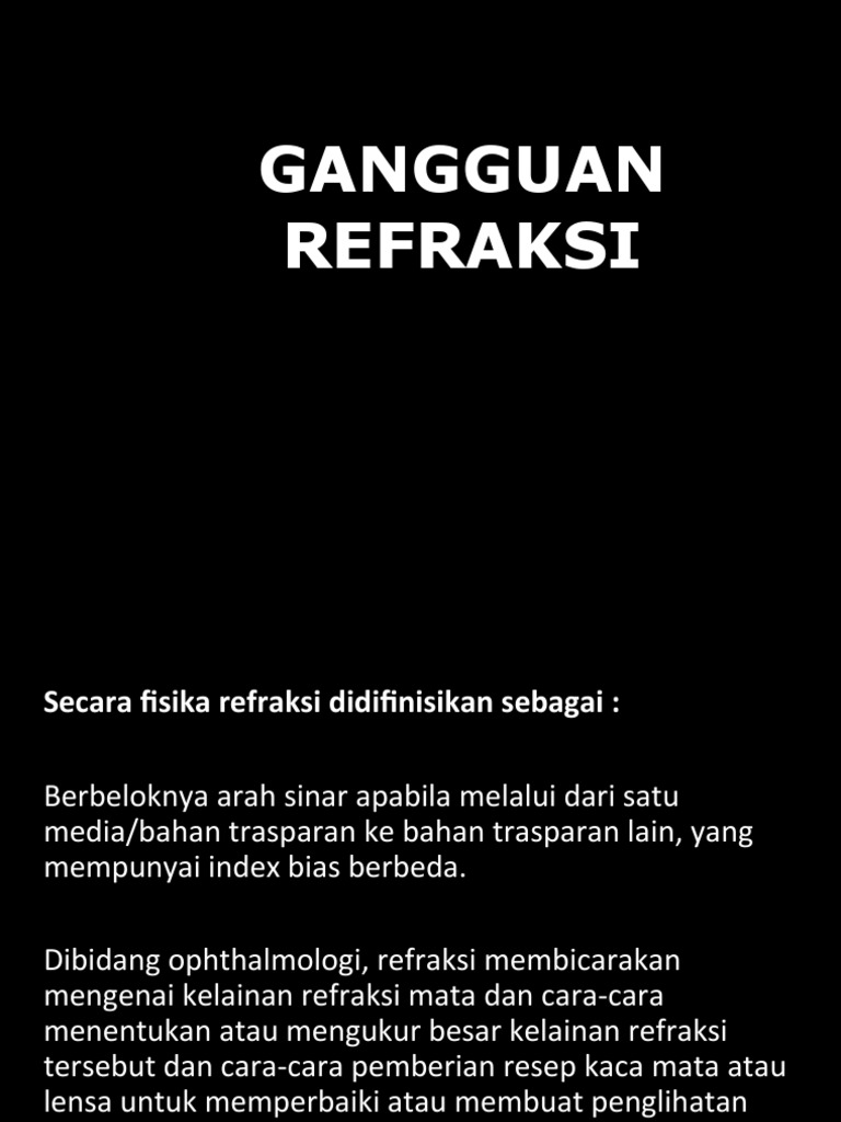 Gangguan Refraksi | PDF