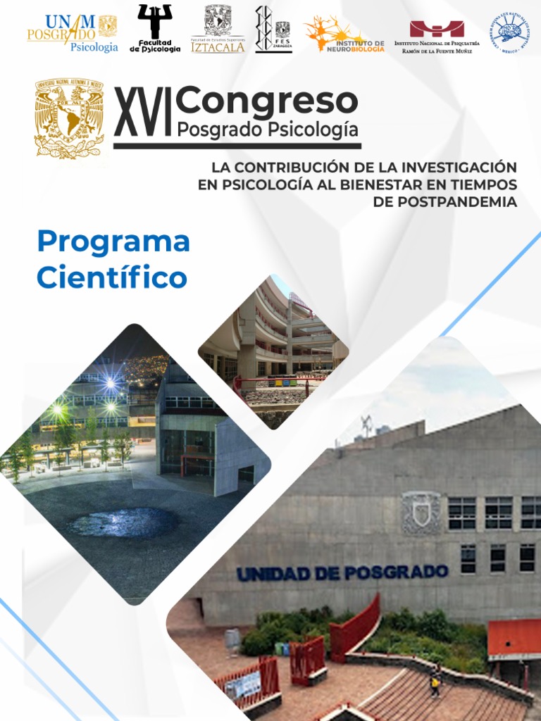 Programa Del XVI Congreso | PDF | Psicoterapia | Sicología