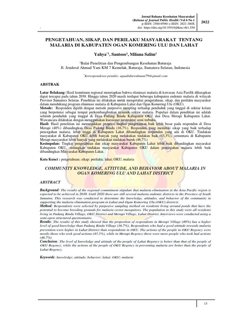 JBKM 6 (1) 2022 15 - 23 | PDF