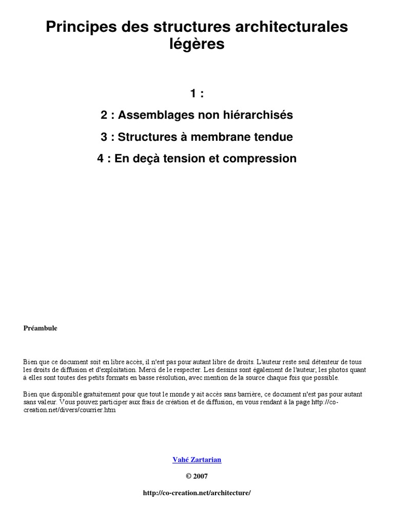 Principes Des Structures Architecturales | PDF | Triangle | Coque (bateau)