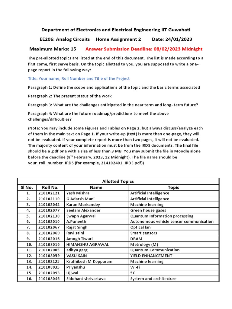 Home Assignment 2 Irds Download Free Pdf Computer Memory Computing