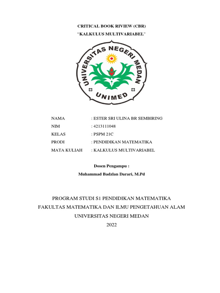 Cbr Kalkulus Multivariabel Pdf