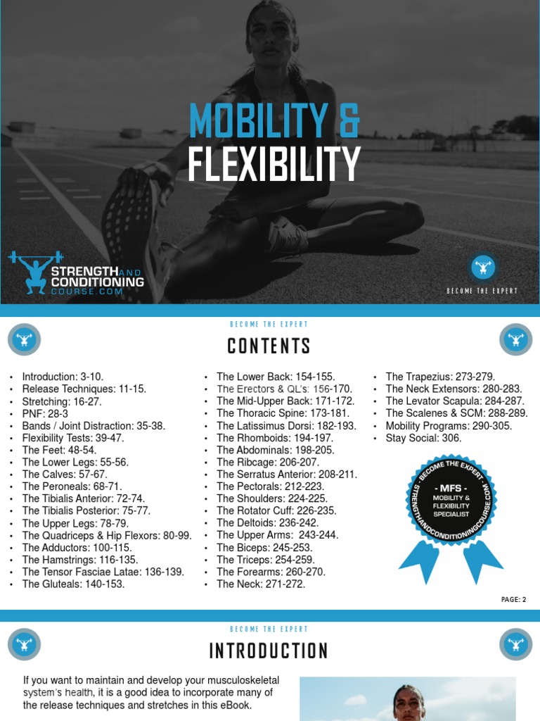Mobility & Flexibility | PDF | Human Leg | Foot