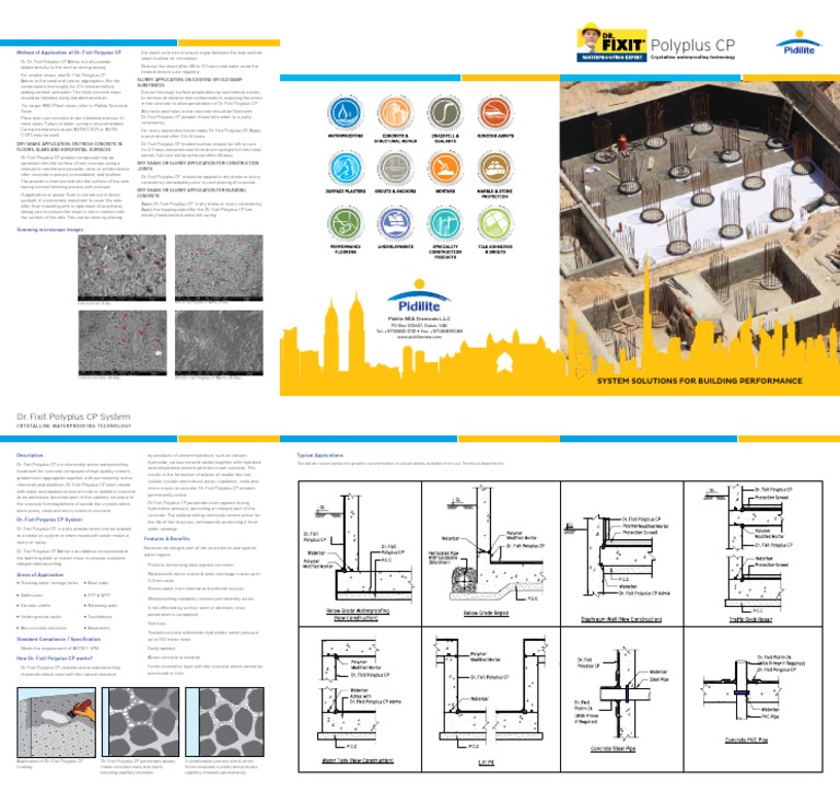 1f8d7 Polyplus CP Admix Brochure | PDF | Concrete | Materials