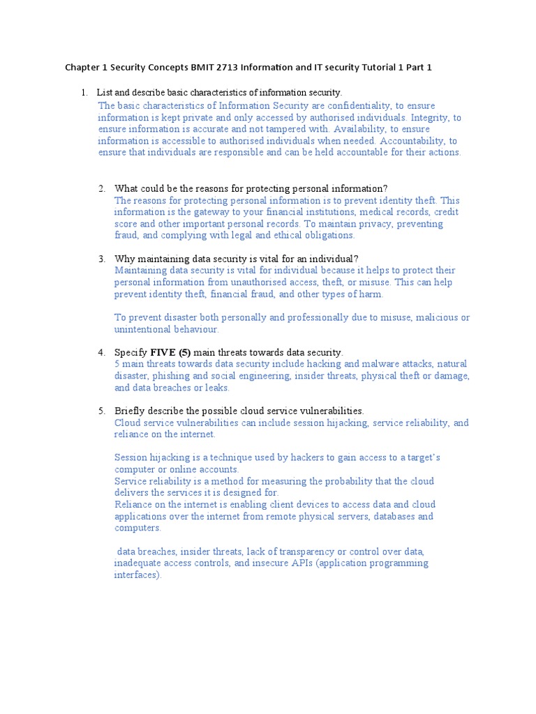 It Tutorial 1 Part 1 Pdf Social Engineering Security Security
