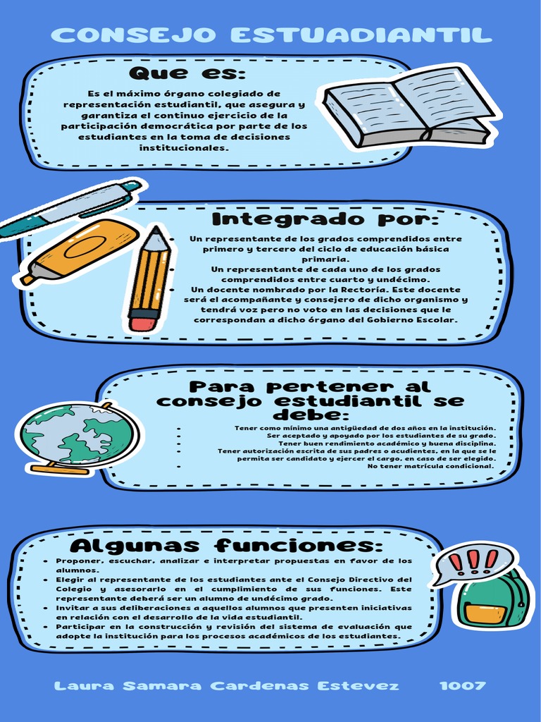 Infografia Consejo Estudiantil | PDF | Educación primaria | Gobierno