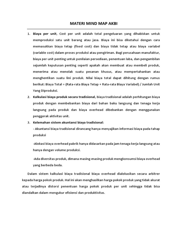 Materi Mind Map Akbi | PDF