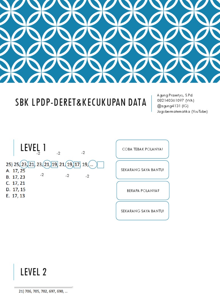 Deret & Kecukupan Data | PDF