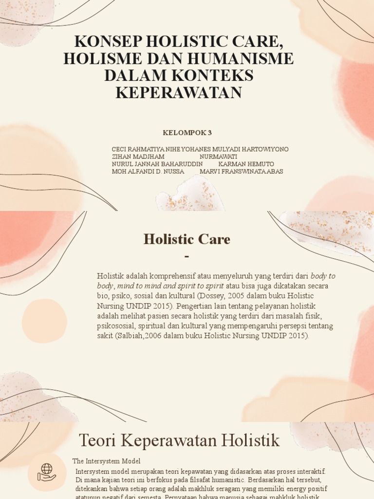 Konsep Holistik, Holisme Dan Humanis | PDF