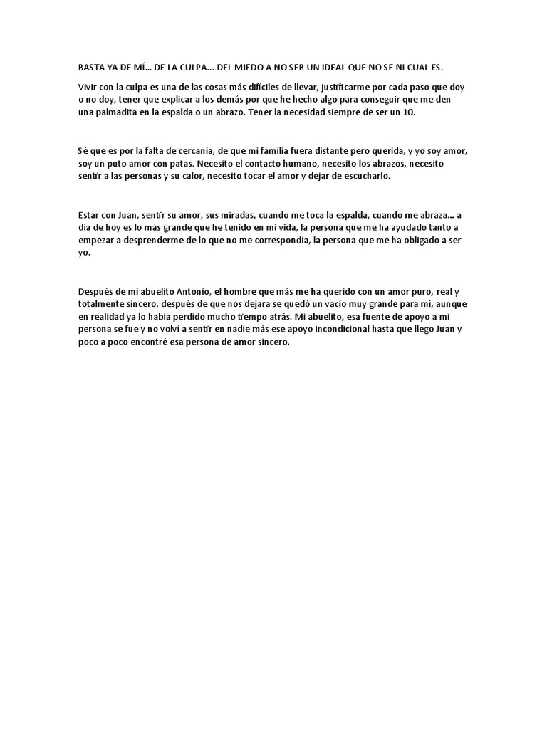 Basta Ya de Mi | PDF