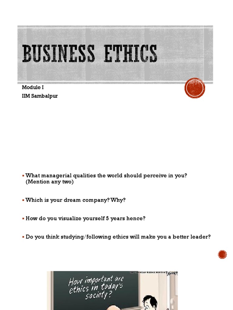 1 Business Ethics | PDF | Virtue | Morality