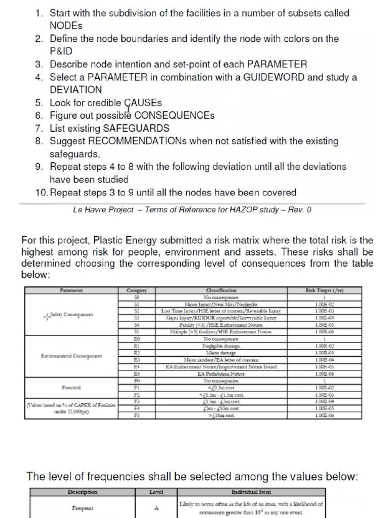 HAZOP Study Example | PDF