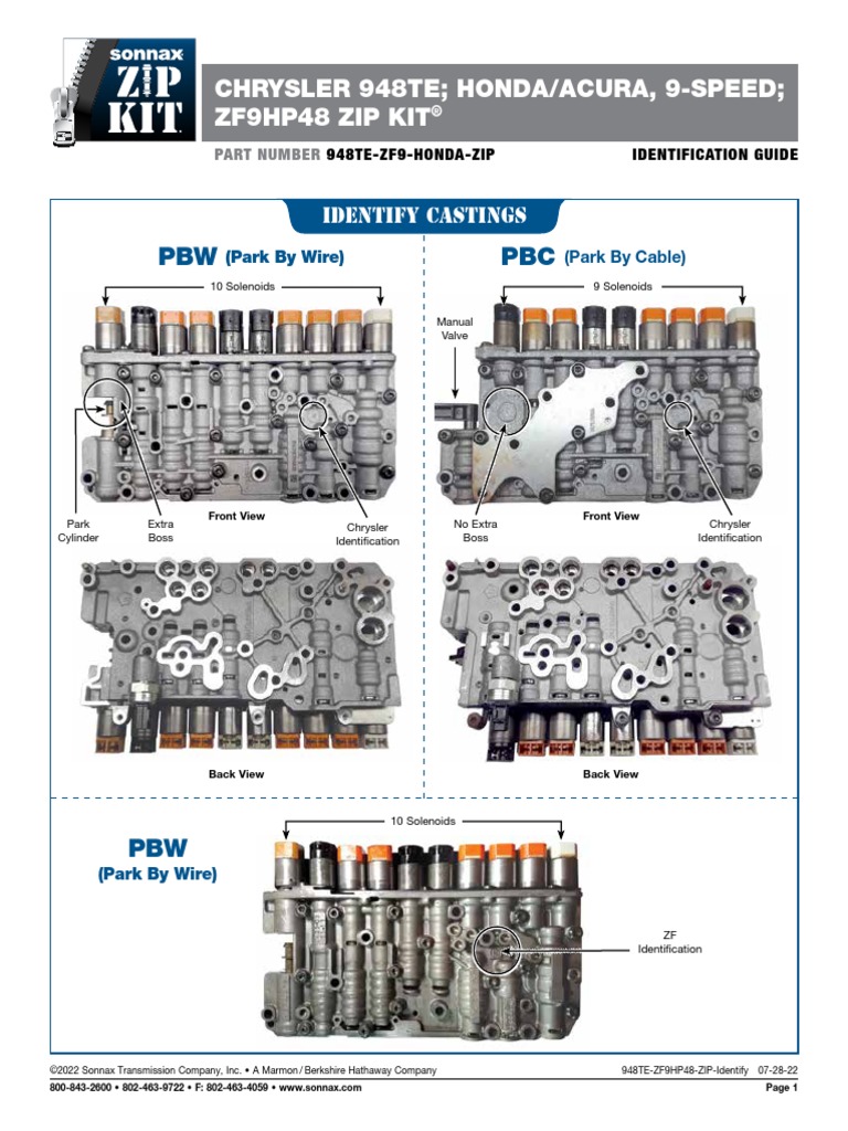 948te Zf9hp48 Zip in | PDF | Valve | Clutch