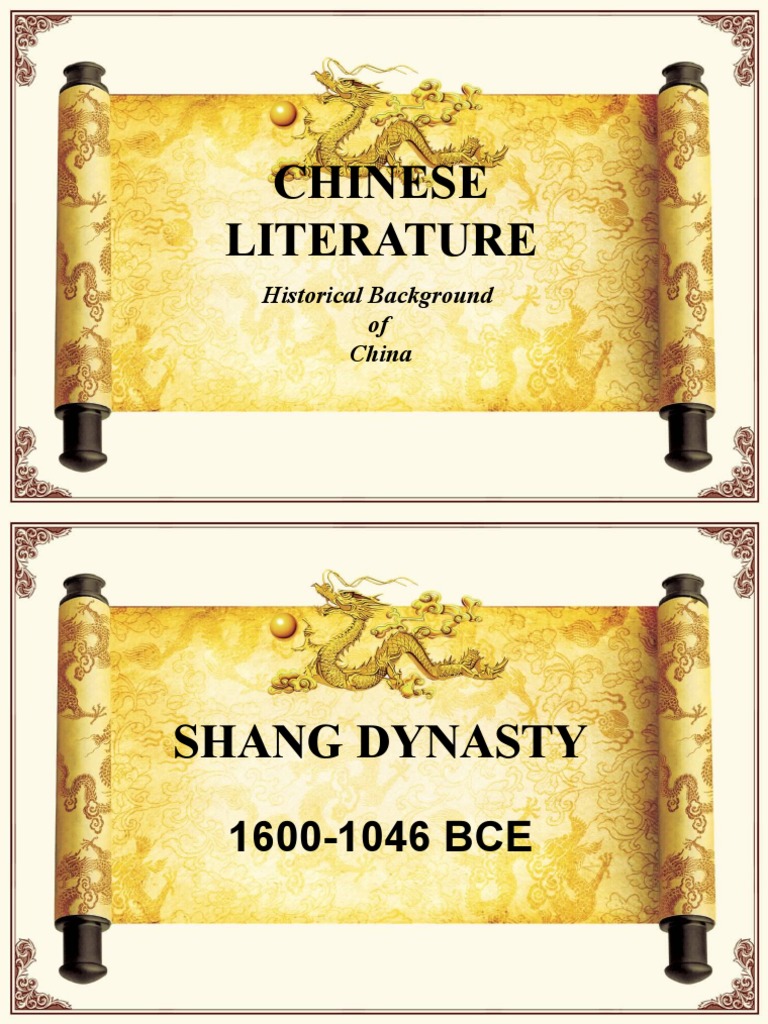 Shang Dynasty: Cultural Advances in Literature | PDF | East Asia | China