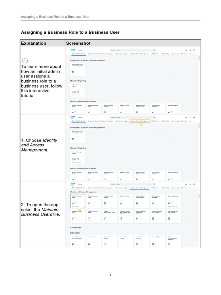 Assigning A Business Role To A Business User | PDF | Business