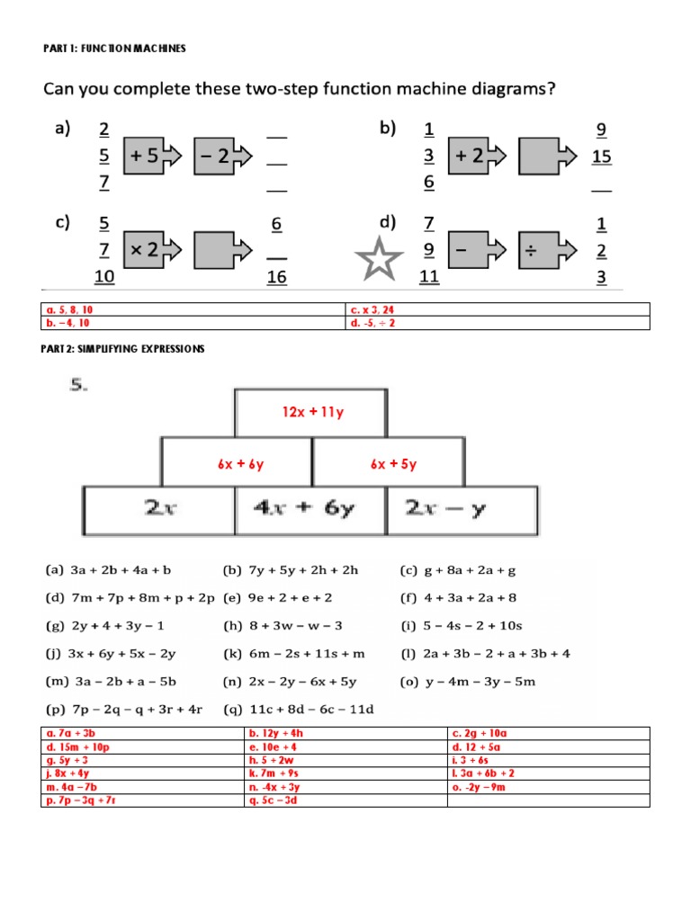 Year 7 Practice Worksheets With Answer | PDF | Elementary Geometry