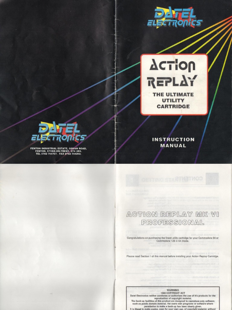 C64 Action Replay 6 Manual | PDF