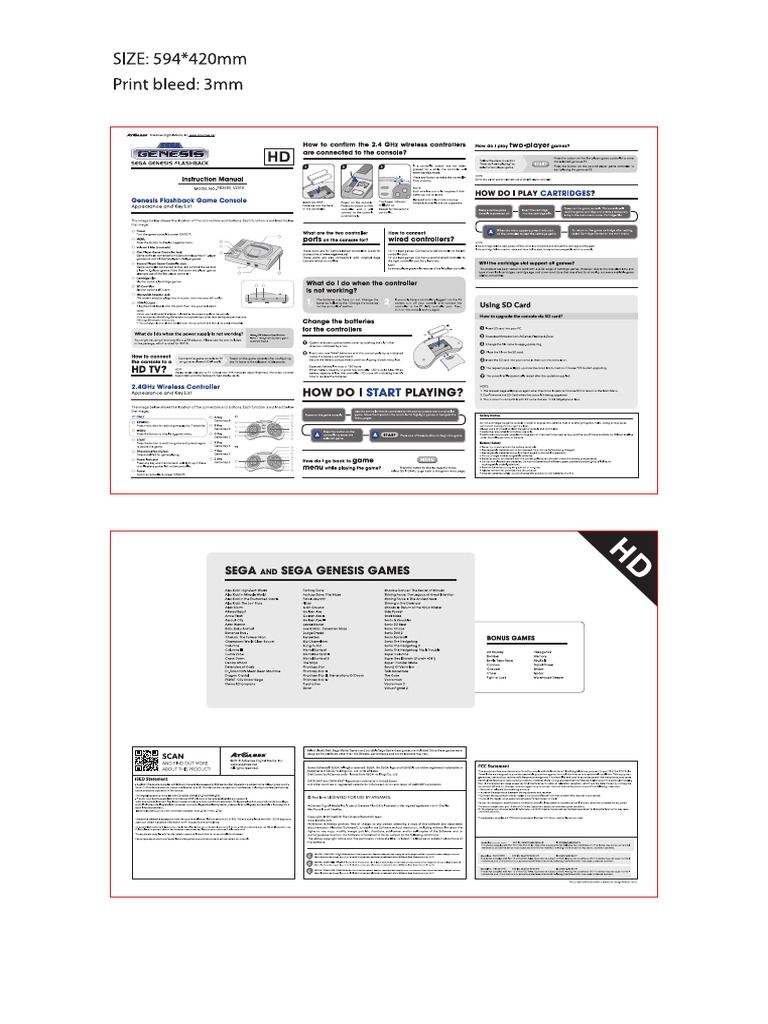 Genesis Flashback Manual | PDF