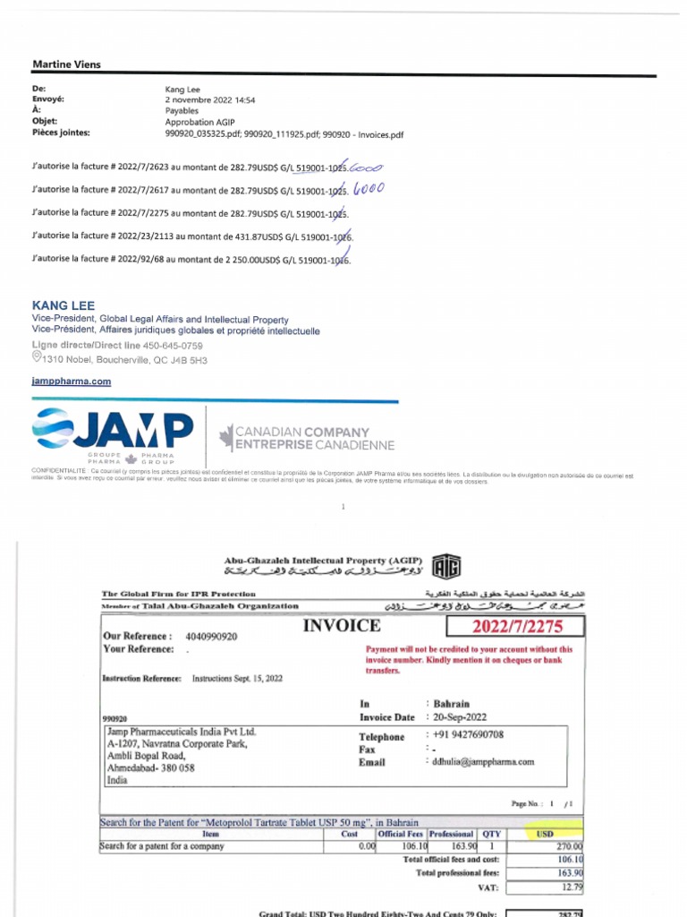 A - A 1314to1318 Invoices - AGIP | PDF