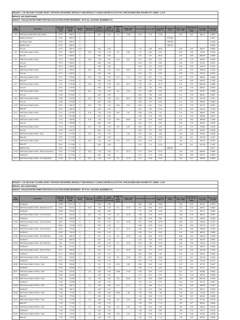 Booster Pump Capacity Calculation | PDF | Home Appliance | Process ...