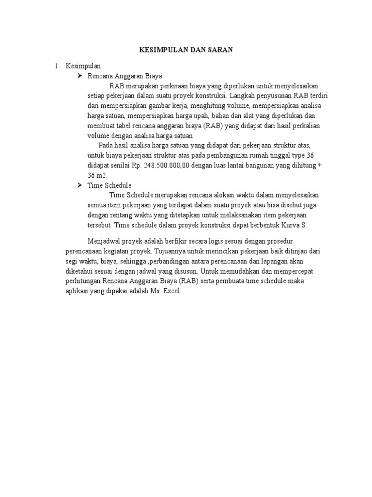 RAB & Time Schedule Proyek Konstruksi | PDF | Seni | Komputer