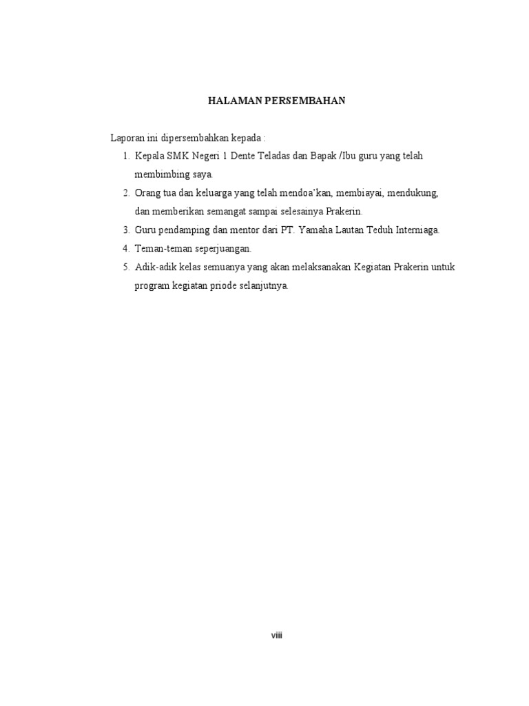 Halaman Persembahan | PDF