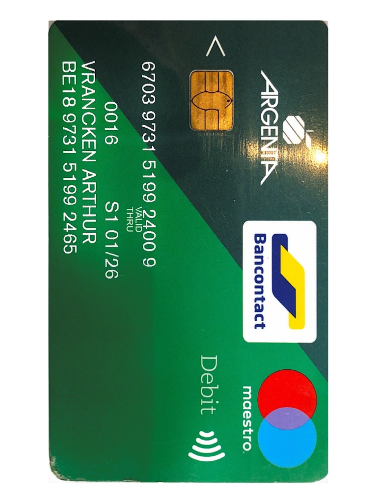 Bankkaart Arthurvrancken | PDF