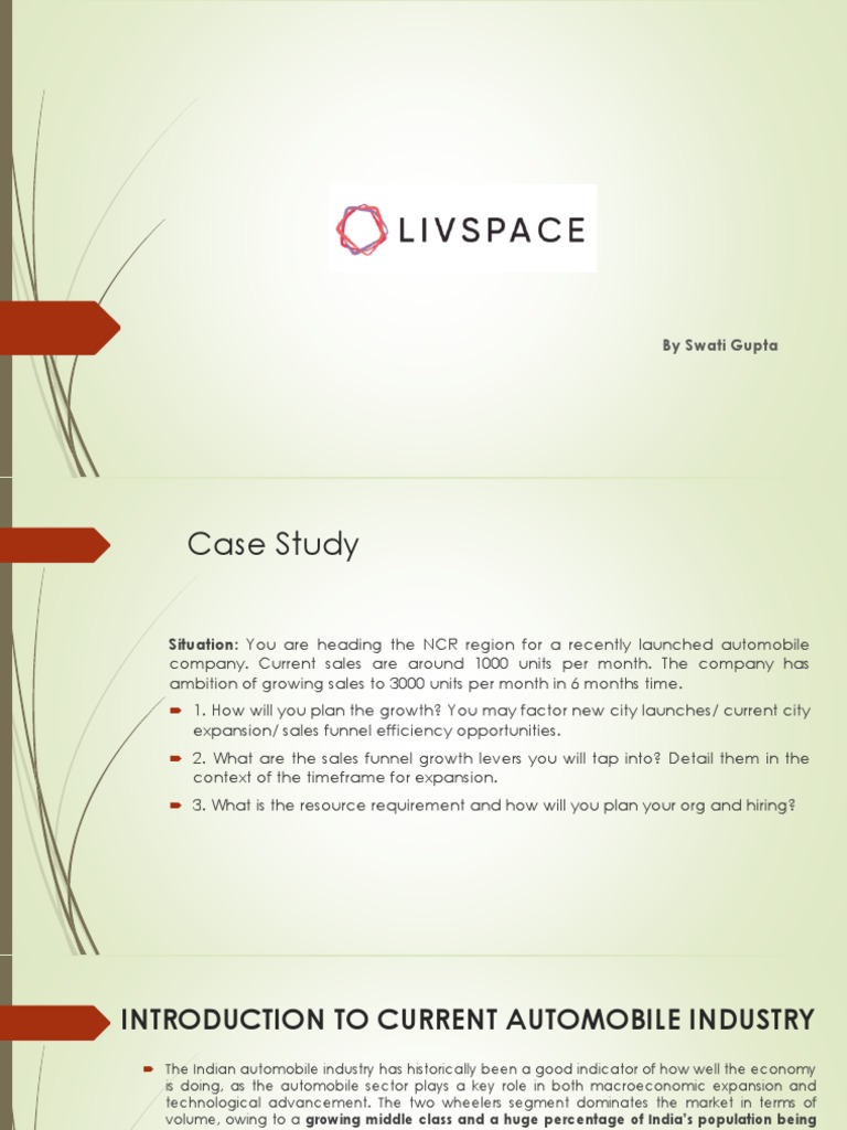 Livspace Case Study | PDF | Economies | Vehicles
