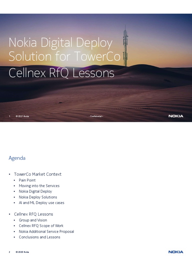 Towerco Digital Deply Solution | PDF | Nokia | Internet Of Things