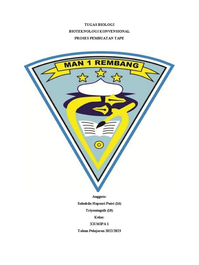 PROSES PEMBUATAN TAPE SECARA TRADISIONAL | PDF