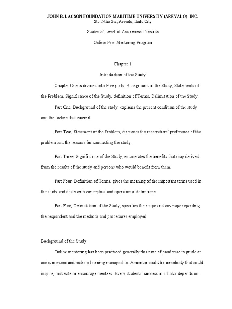 Online Mentoring Chapter Complete 4 | PDF | Mentorship | Learning