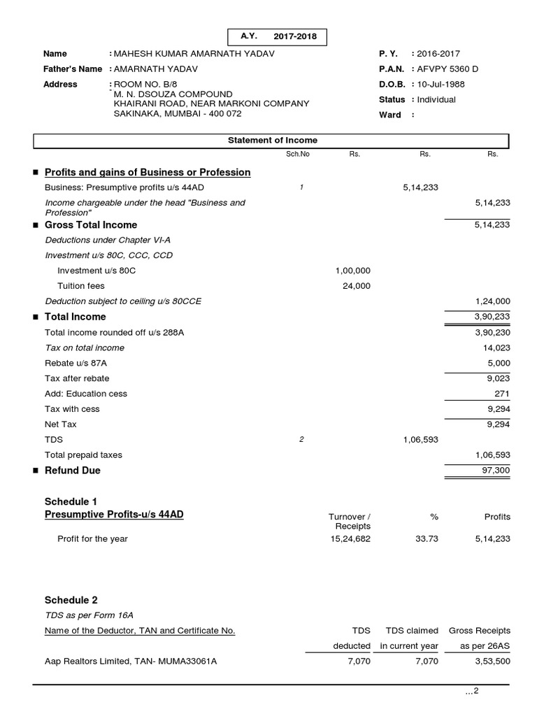 Profits and Gains of Business or Profession | Download Free PDF | Tax ...