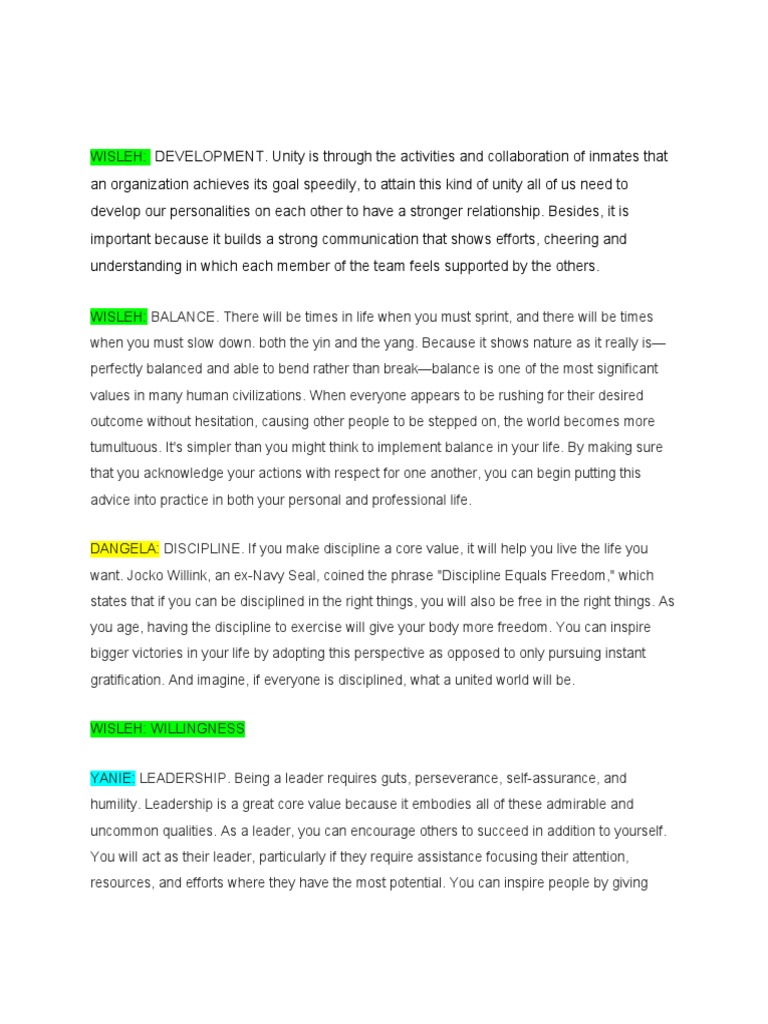 ENGLISH SCRIPT (Values For Solidarity) | PDF | Compassion | Disciplines