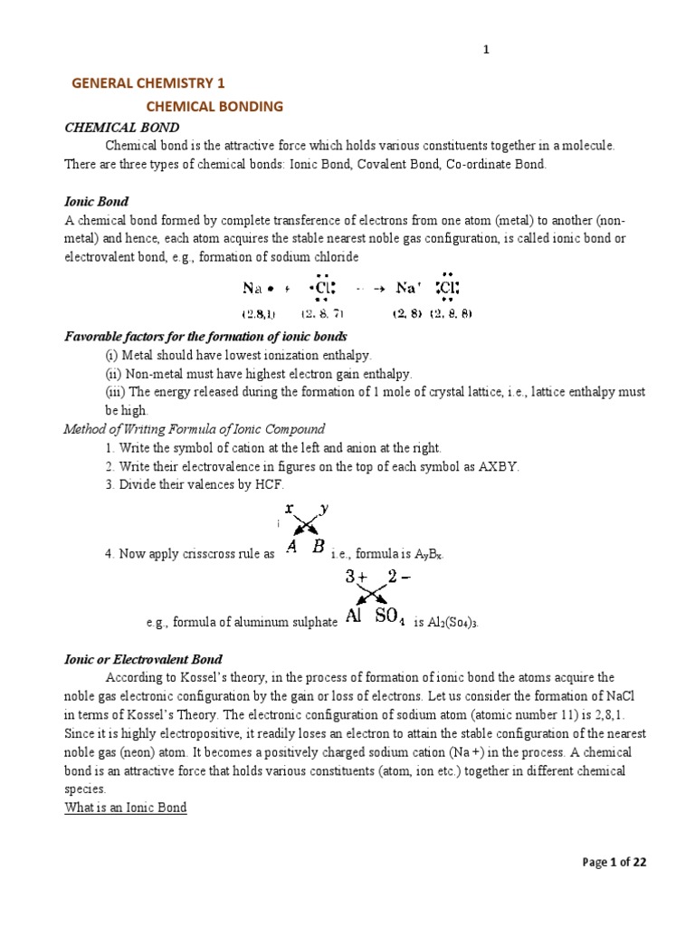 Chemical Bonding | PDF | Ionic Bonding | Ion