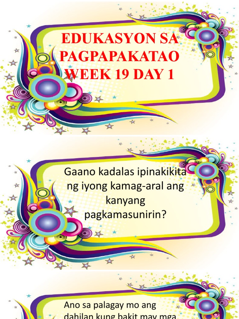 WEEK 19 ESP Day 1 3 | PDF