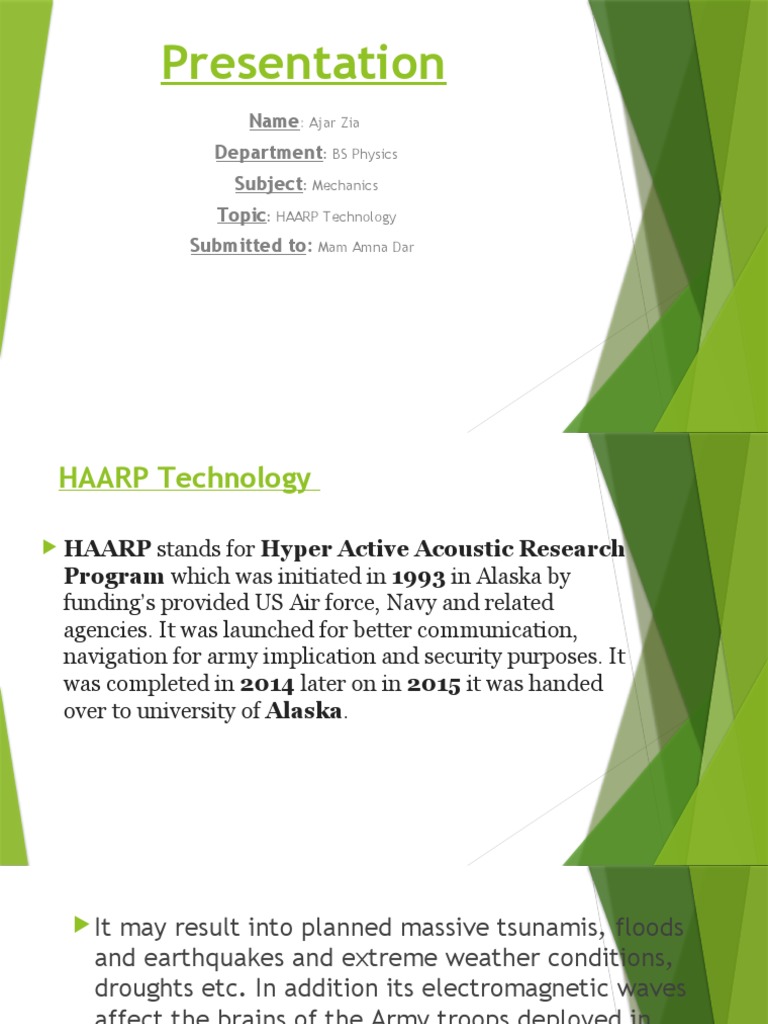 HAARP Technology | PDF | Earthquakes