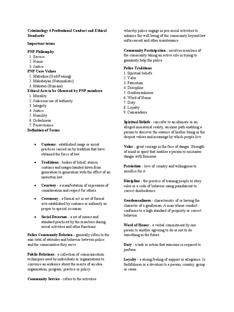 Criminology 4 CEP | PDF | Police | Courage