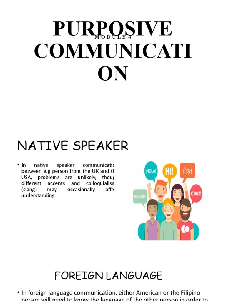 Purposive Communication | PDF