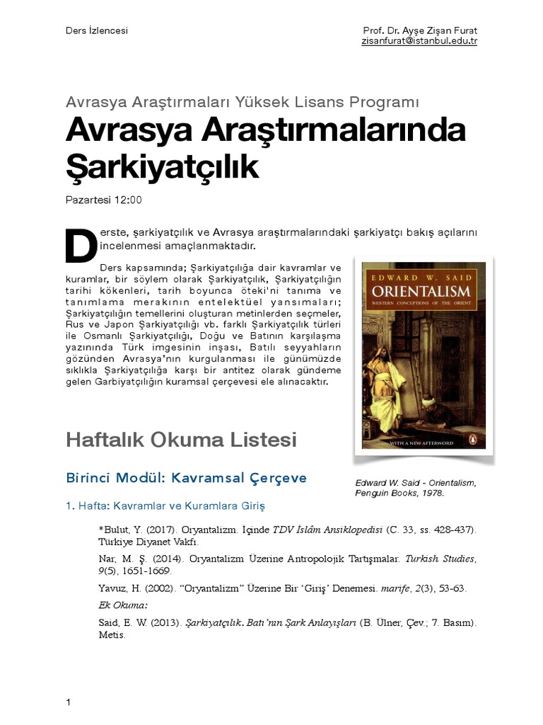 Avar Ders Plani | PDF