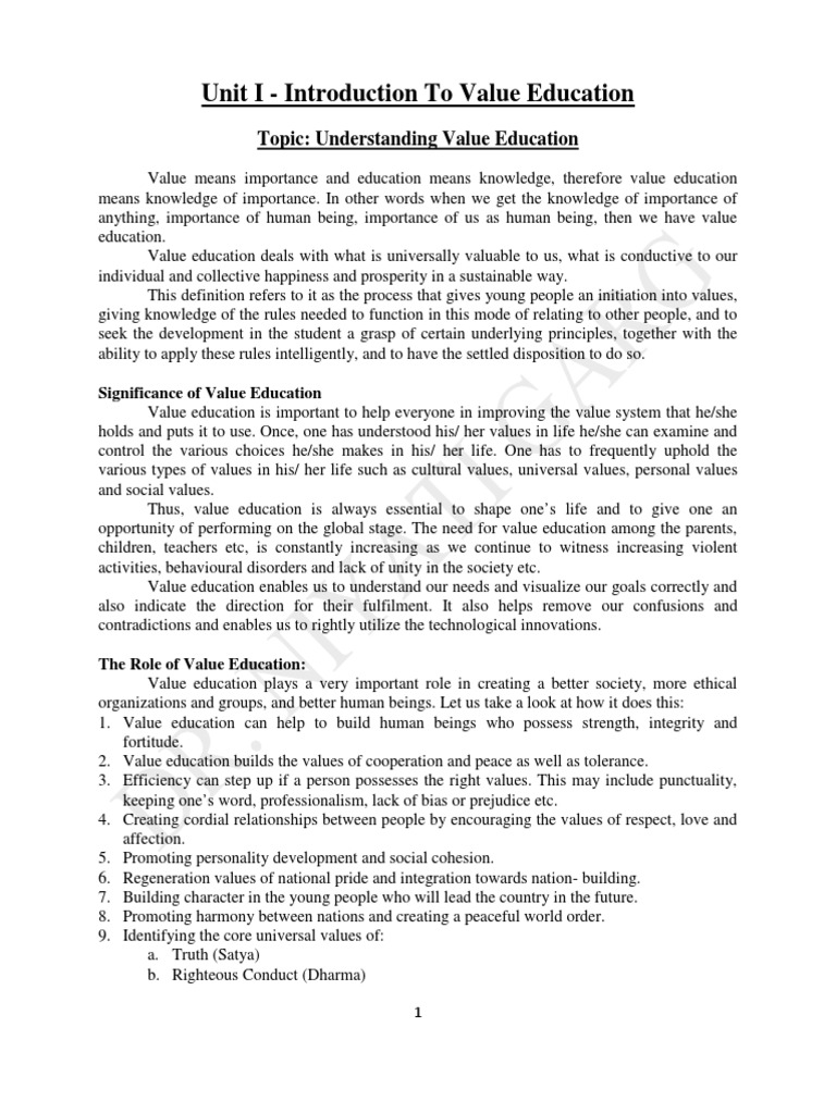 Understanding Value Education in UHV | PDF | Happiness | Psychology